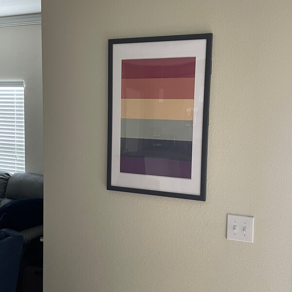 Rainbow Flag Modern Art Print LGBTQ Pride Flag Print Progressive LGBT ...