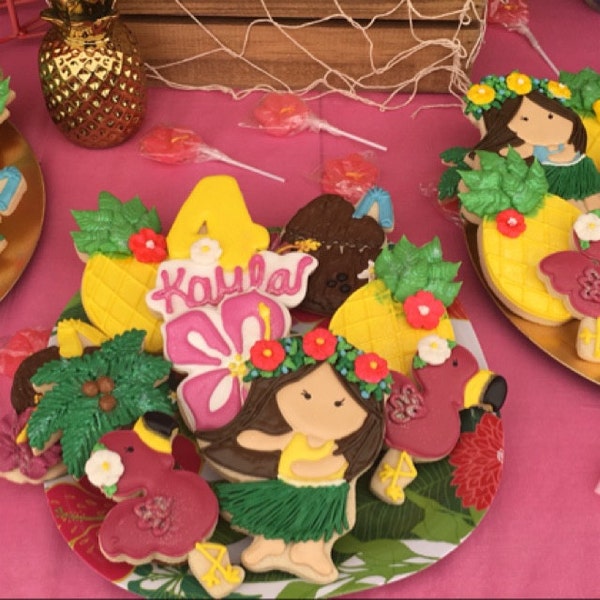 Hula Girl or Hawaiian Girl Cookie Cutter and Fondant Cutter and Clay ...