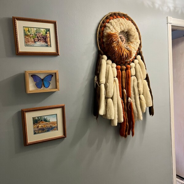 60s Design House Smock Open Back Apron, Artist's Smock or Retro Apron ...