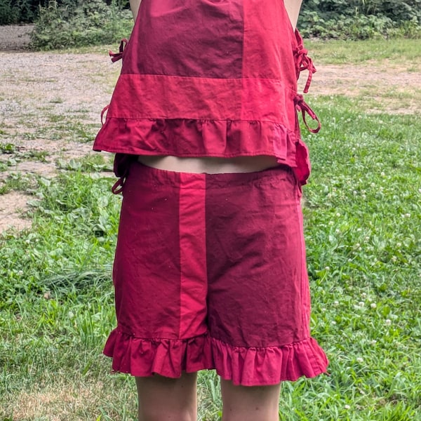 Sunset Ruffle Shorts Sewing Pattern | Digital Download | XS-3XL | A4 ...