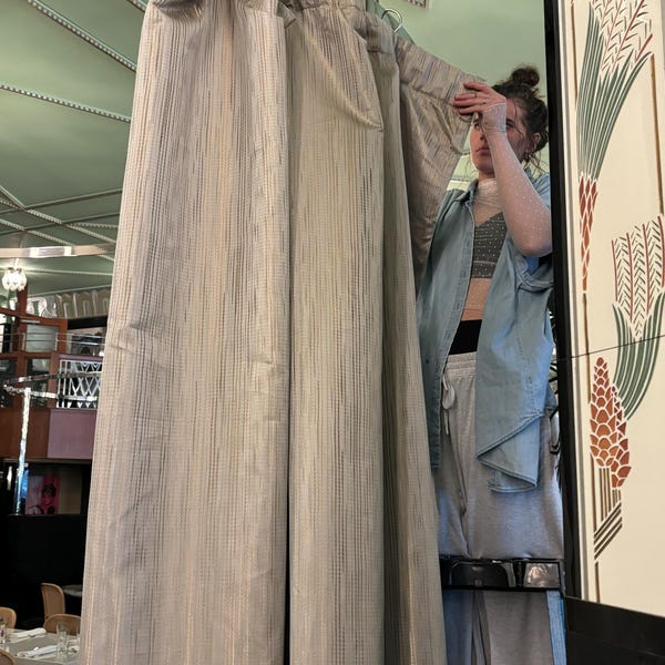 Custom Made Gold Thread Curtain and Sheer, Modern, Customized Size Hand ...