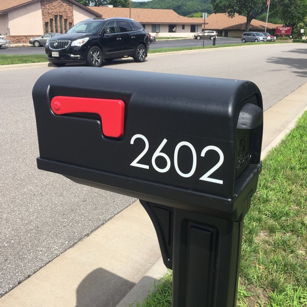 Custom Reflective Mailbox Number Decals 2 Pack - Etsy