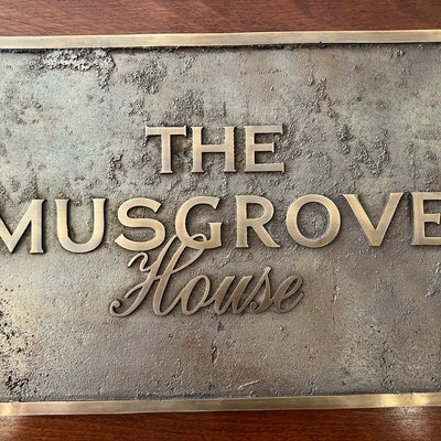 Cast Brass Custom Sign Plaques Metal Commemorative Plaque Fully ...