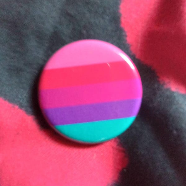 Polyamorous Pride Flags 1.25 Inch Accessories - Pins, Magnets ...