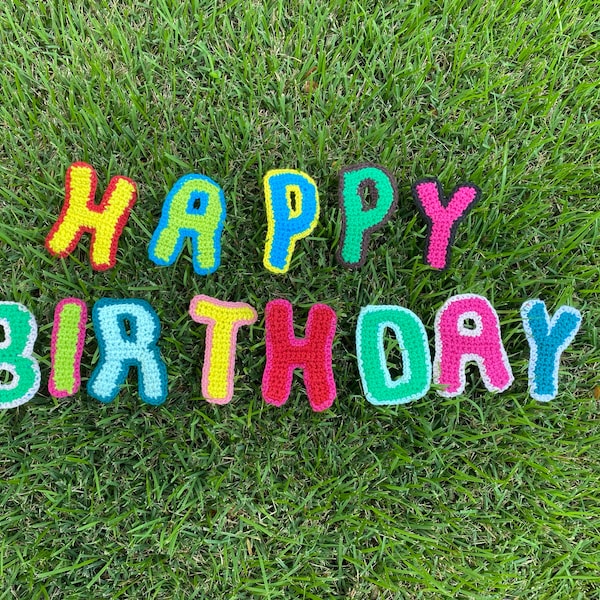 PDF Crochet Pattern Happy Birthday Bunting UK/US - Etsy
