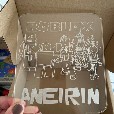 Personalised Roblox Night Light, Children's Light, Game Room, Boys ...