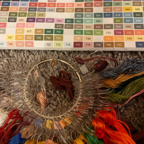 DMC Color Stickers for Bobbins, Embroidery Bobbin, Gift for Her ...