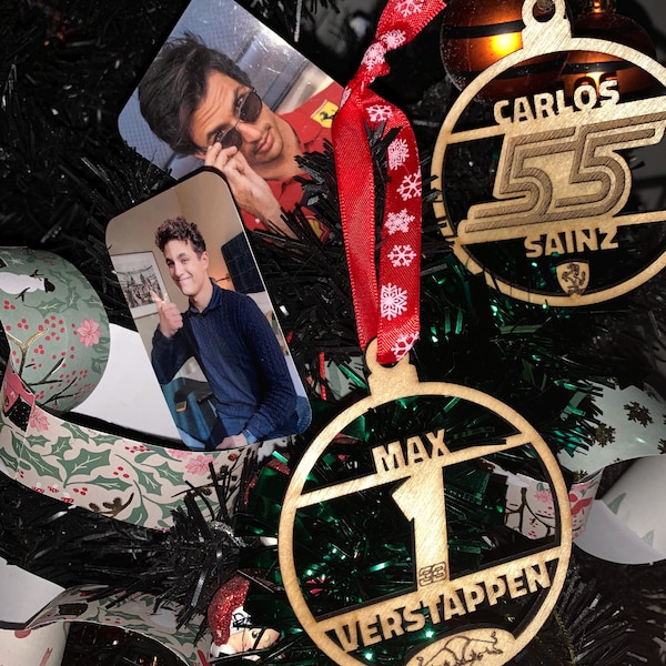 F1 Driver Christmas Bauble, Oak Style F1 2025, Formula One Gift, Racing ...