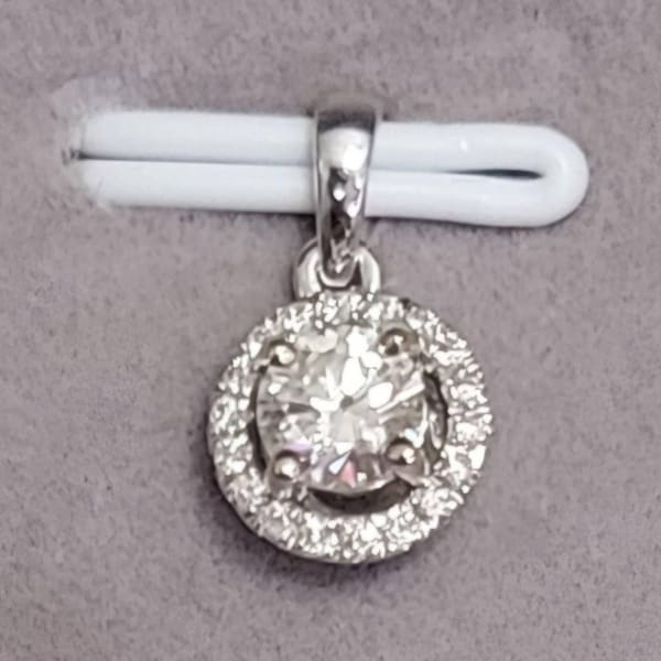 Halo Pendant Setting With Natural Diamond Details in Solid 14k Gold ...