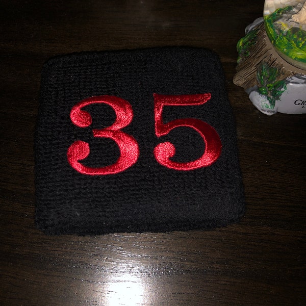 Numbers - 1.25 Inch - Red - Block Style - Iron on Applique ...