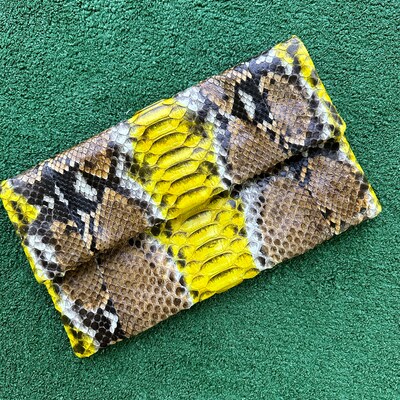 Top Handle Dark Grey Classy Genuine Python Skin Bag Exotic Leather Bags ...