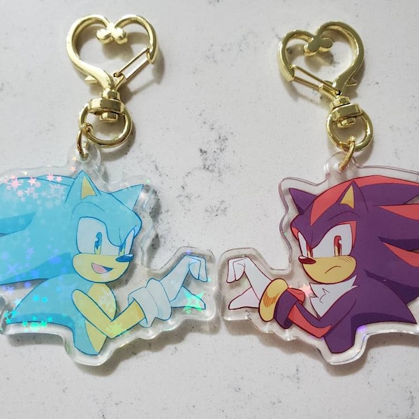 Sonic Keychains Pair - Etsy