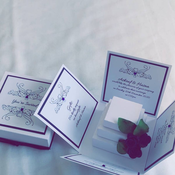 Exploding Wedding Invitation Box-invitations-luxury Invites-bespoke ...