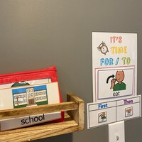 Visual Aid It's Time To... 1 Step Schedule Routine - Etsy Canada