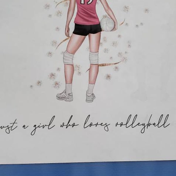 Personalized Volleyball Poster, Volleyball Gift, Personalized ...