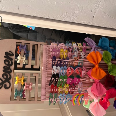 Custom Bow Holder, Macrame Polaroid Hanger, Headband Holder, Hair Bow ...