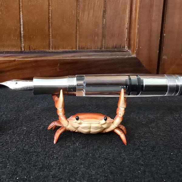 Asvine P36 Titanium Fountain Pen Piston Filling, Clear Transparent ...