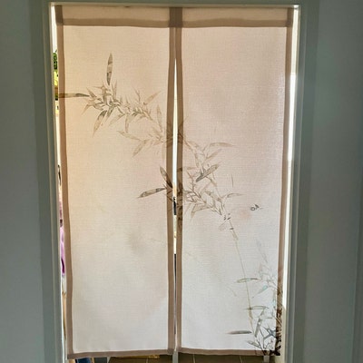 Japanese Crane Doorway Noren Curtain, Art Wall Tapestry for Home Decor ...