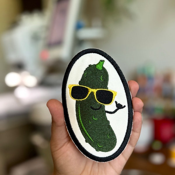 Cool Pickle - Machine Embroidery Design, Cucumber Embroidery Pattern ...