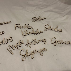 Personalised Place Names Wooden Place Names Unique Wedding Favours ...