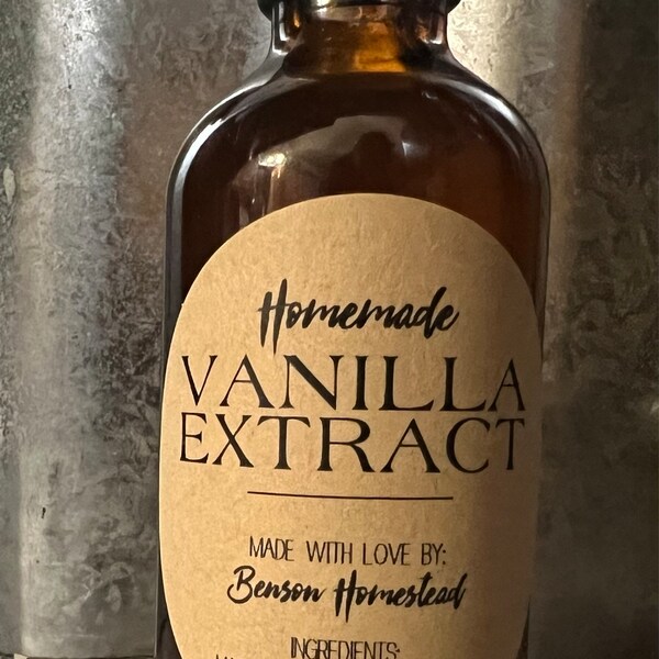 Vanilla Extract Stickers - Made for You Stickers - Gift Stickers ...