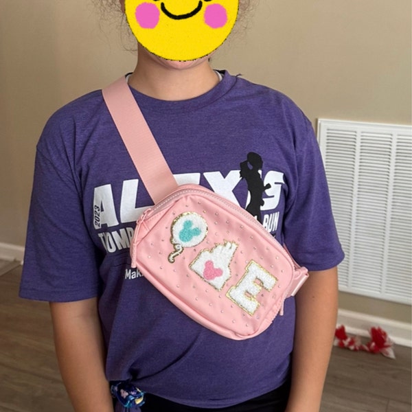 Personalized Belt Bag; Belt Bag Custom With Patches, Letters, Bling ...