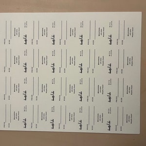 Gold Ink Label Template 7x2, Jar Label for Body Butter, Product Label ...