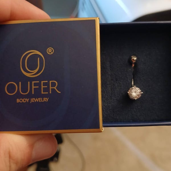 14G Belly Button Clicker/minimalist Navel Jewelry/belly Hoop/hinged ...