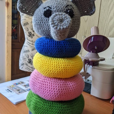 PDF PATTERN: Ring Stacker Zoo Animals 1 crochet Pattern Only, Not ...