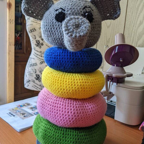 PDF PATTERN: Ring Stacker Zoo Animals 1 **crochet Pattern Only, Not ...