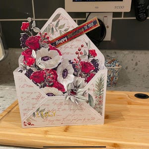 Pop up Envelope Card Blank | Envelope Card Making Kit | Envelope Pop up ...