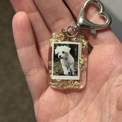 Personalized Photo Heart Keychain customize W/your Photo, Resin Photo ...