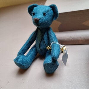 PDF Pattern 4 Mini Jointed Felt Teddy Bear Download Sewing Pattern ...