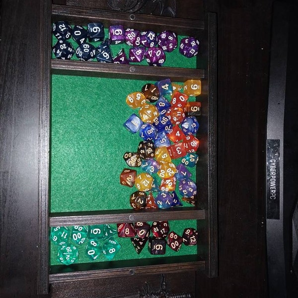 Custom Dnd Dice Box, Dnd Rolling Tray, Personalized Name Engraving ...