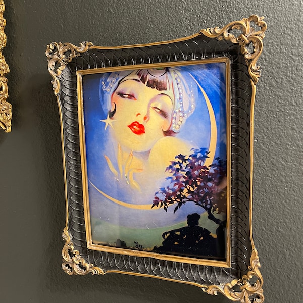 Flapper Gypsy Moon Art Print 8 X 10 - Roaring 20s - Jazz Age - Art Deco ...
