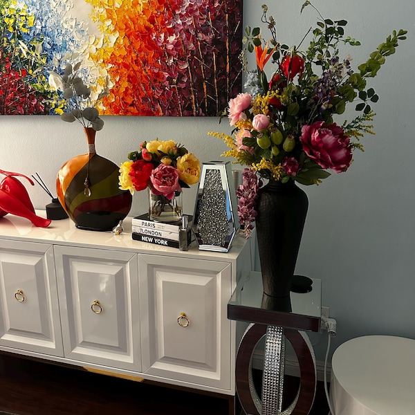 130cm Tall White Cherry Blossoms, Faux Blossoms, Artificial Blossoms ...