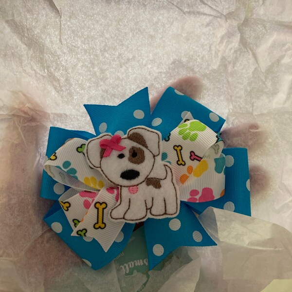 Puppy Hair Bow, Dog Hair Bow, Puppy Bow, Dog Bow, Puppy Hair Clip, Dog ...