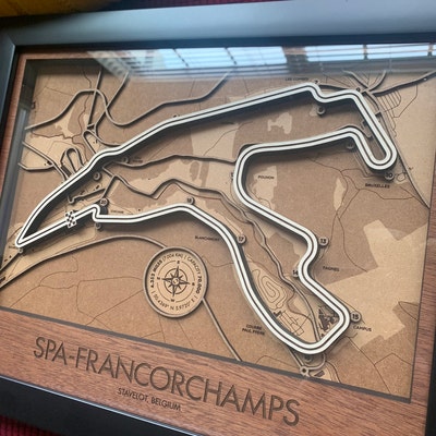 Circuit De Monaco 3D Wood Track Map F1 Wall Art Customizable - Etsy