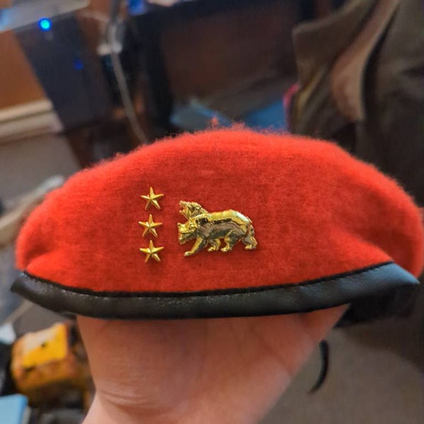 NCR Officer Beret Pins - Bear and Star - Fallout New Vegas Inspired - Etsy