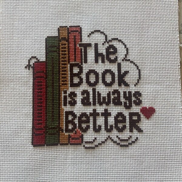 Bookcase Cross Stitch Pattern | Bookcase Cross Stitch | Digital PDF ...