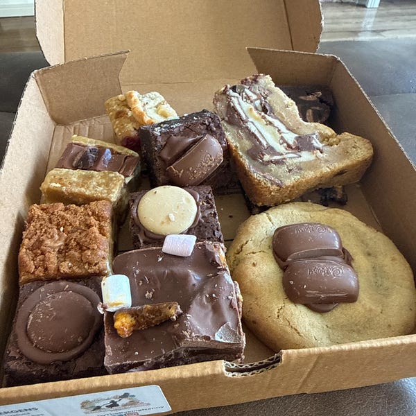 Broken Bakes Box: Cookie, Brownie & Cake Selection, Edible Gift - Etsy UK