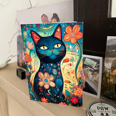 Cat Birthday Card Cat Owner Card Cat Lover Cardcute Cat - Etsy