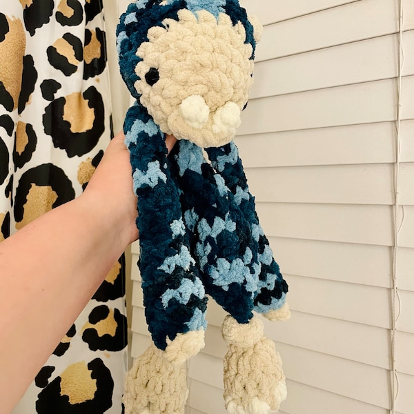 MINI Maven Monster Knotted Lovey — Crochet Monster PATTERN - Etsy