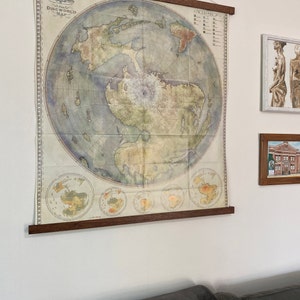 Map Hanger Frame Magnetic Wood Poster Hanger - Etsy