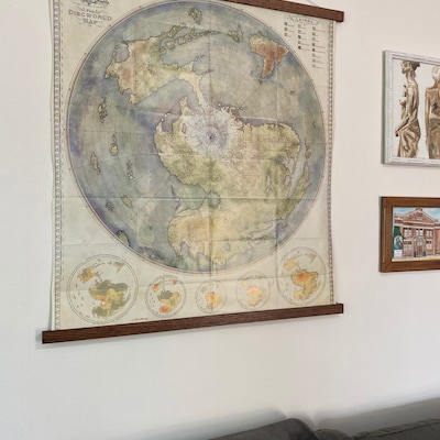 Map Hanger Frame Magnetic Wood Poster Hanger - Etsy