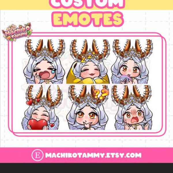 Custom Pngtuber Chibi, Pngtuber Model, Chibi Emotes, Discord Twitch ...