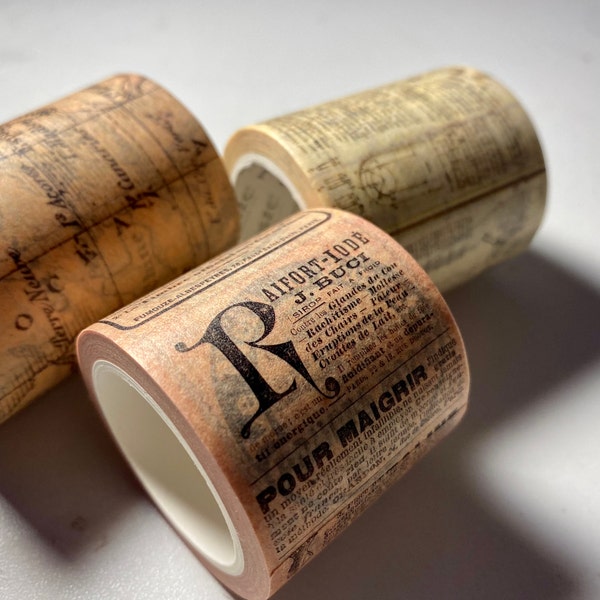Vintage Design Washi Tape, Retro Style Washi Tape, Decorative Masking ...