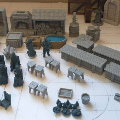 Sci Fi Mini Set 7 62pc Novus Landing Set Mini Miniatures Player ...