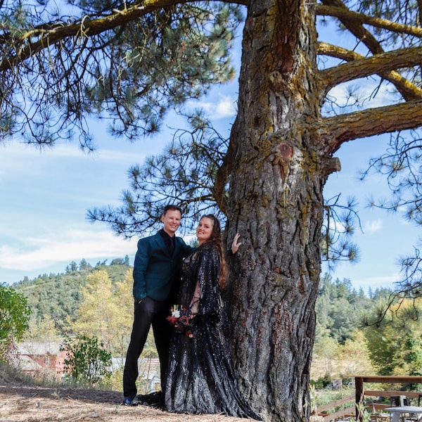 MADE TO ORDER - Night Sky Dress - Wedding Dress - Fantasy Ball - Night ...