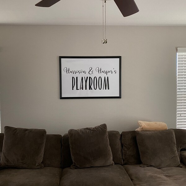 DIGITAL FILE, Personalized Playroom Printable, Playroom Sign, Playroom ...
